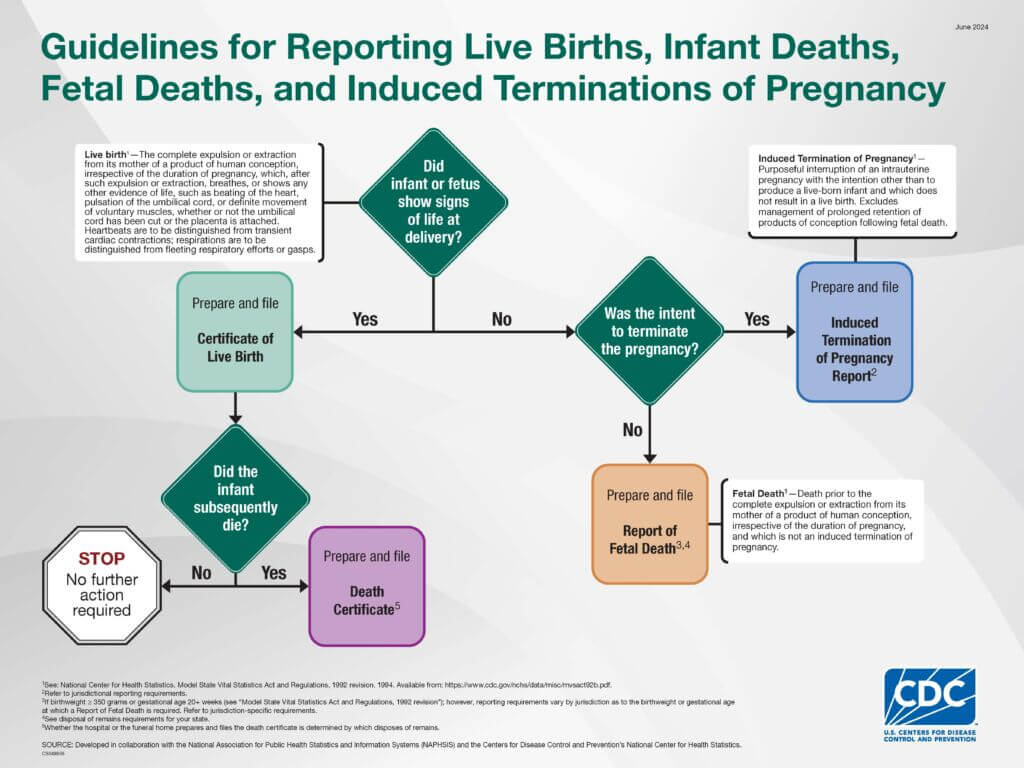 Guidelines for Reporting Live Births, Infant Deaths, Fetal Deaths ...